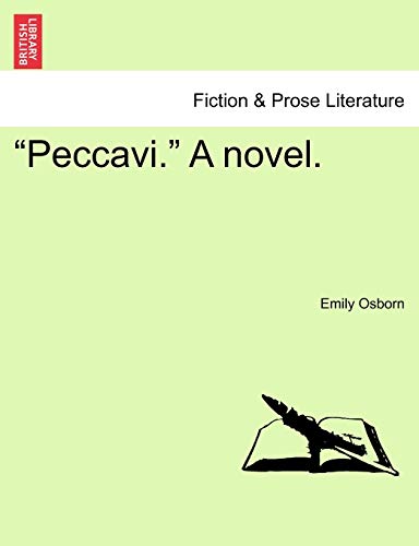 "Peccavi." A novel. 9781240883127| eBay