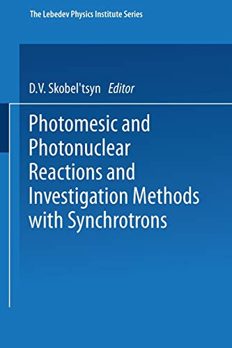Photomesic and Photonuclear Reactions and Investigation Methods with ...